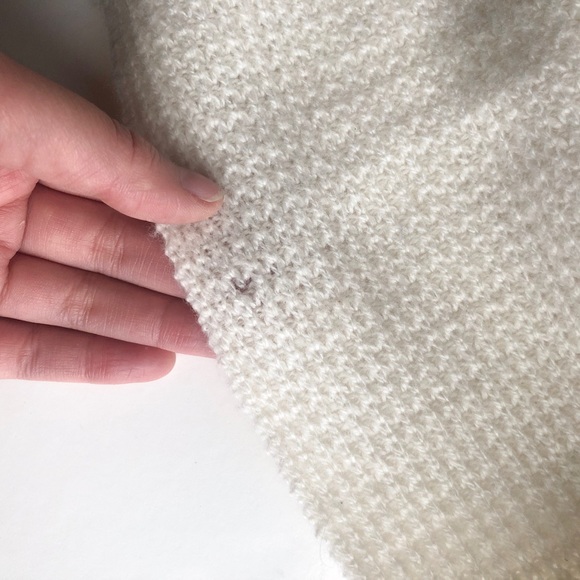 J. Crew Factory | Accessories | Jcrew Cream White Waffle Knit Infinity ...